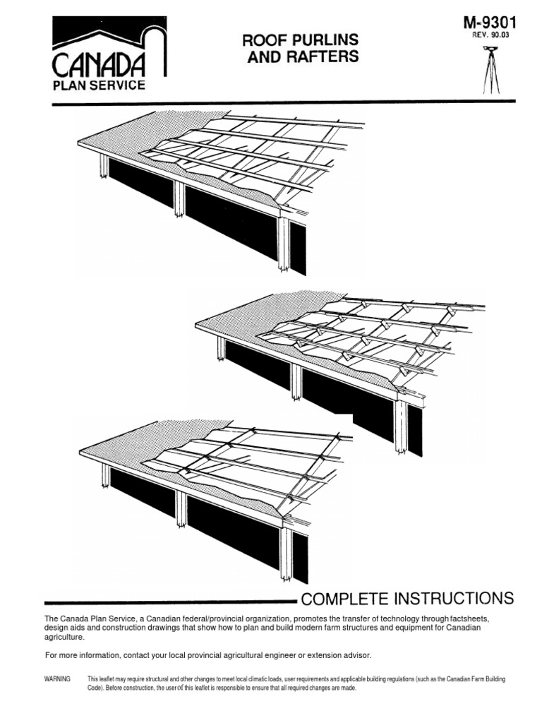 Farm Building Purlin & Rafter Guide | PDF | Truss | Civil Engineering