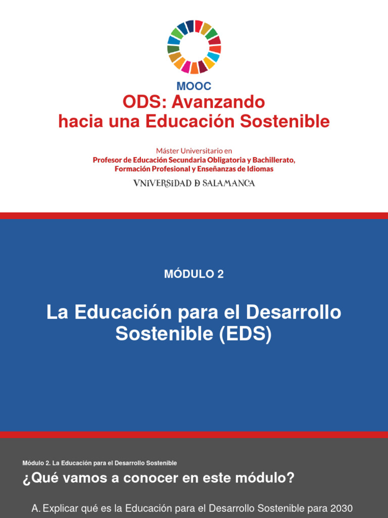 Modulo2 PresentacioÌ N EDS Ok | PDF | Sustentabilidad | Desarrollo sostenible