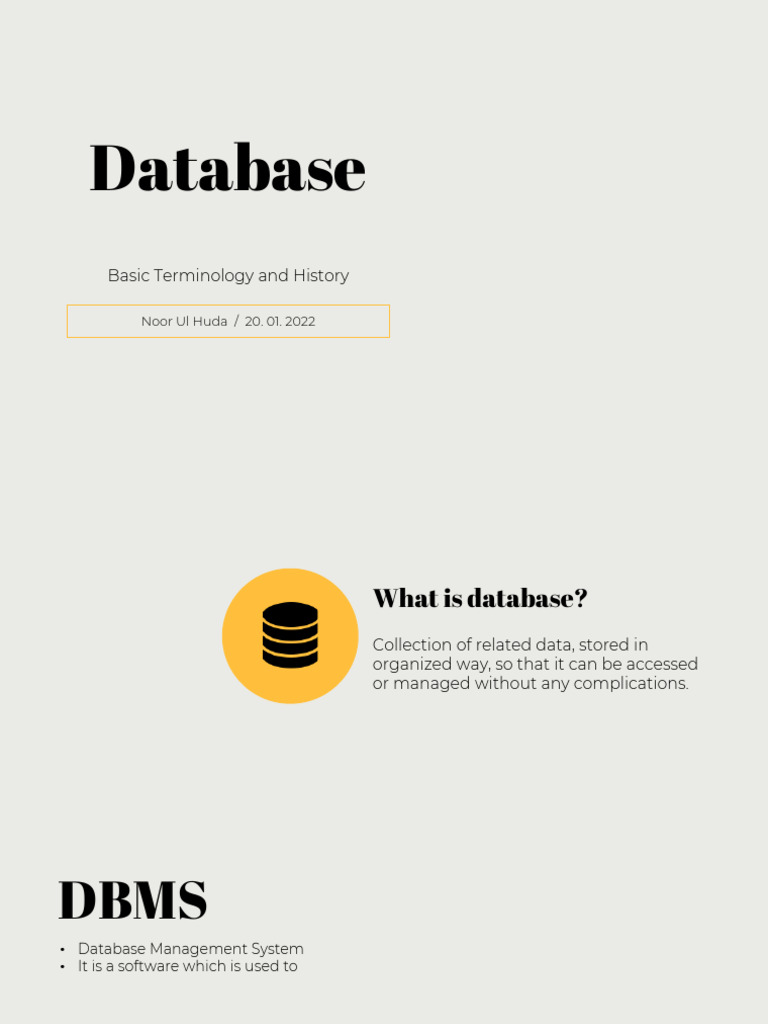 Noorulhuda Database Presentation | PDF | Databases | Relational Database