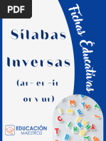 Cuadernillo Sílabas Inversas Fácil | PDF