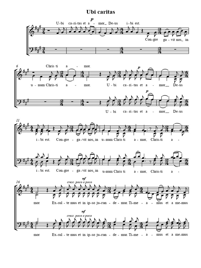 Ubi Caritas | PDF