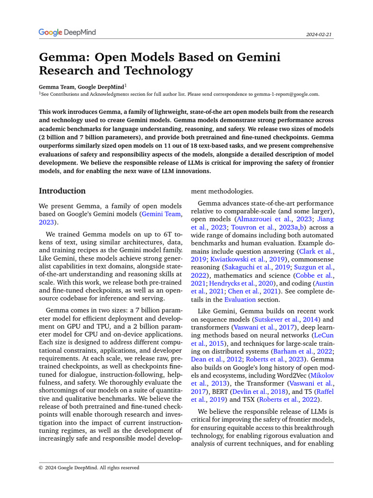 Gemma Report | Download Free PDF | Cybernetics | Cognitive Science