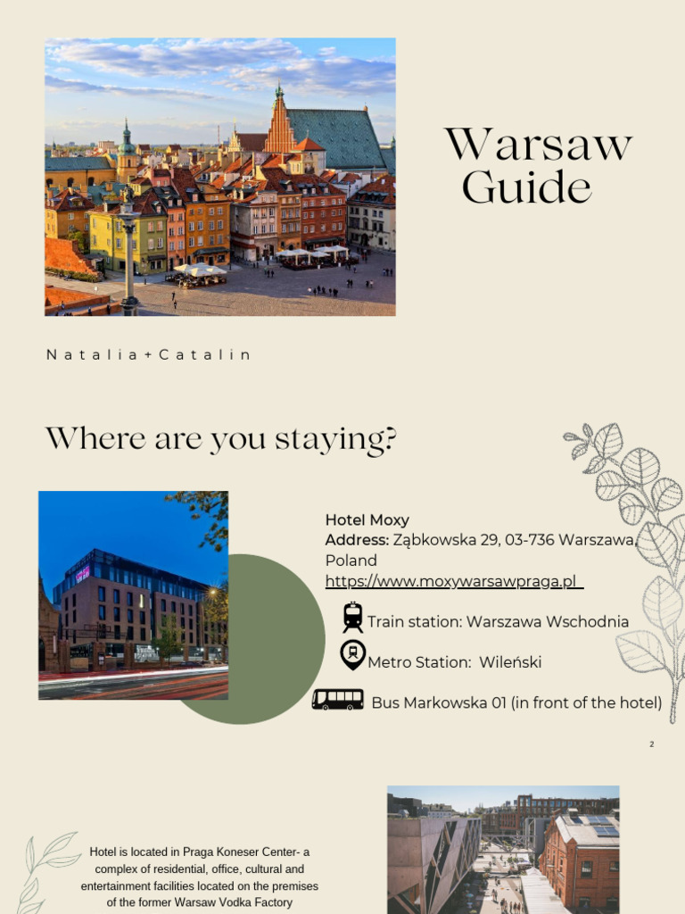 Warsaw Guide | PDF | Warsaw | Public Transport