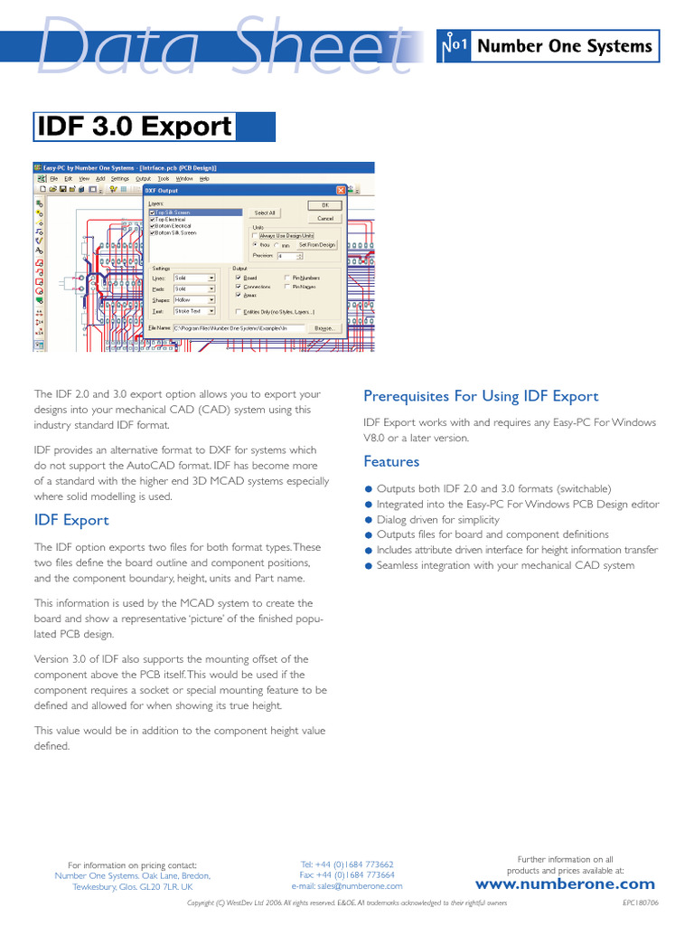 IDF Export | PDF | Software | Computing
