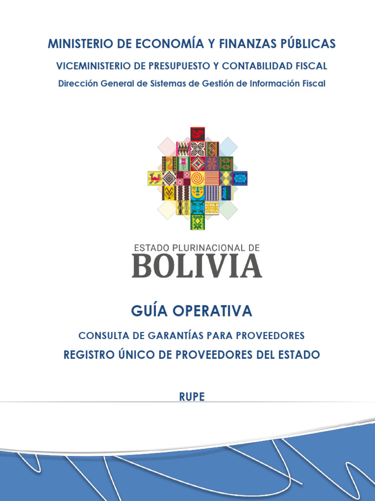 Consulta de Garantías para Proveedores RUPE | PDF | Transferencia ...