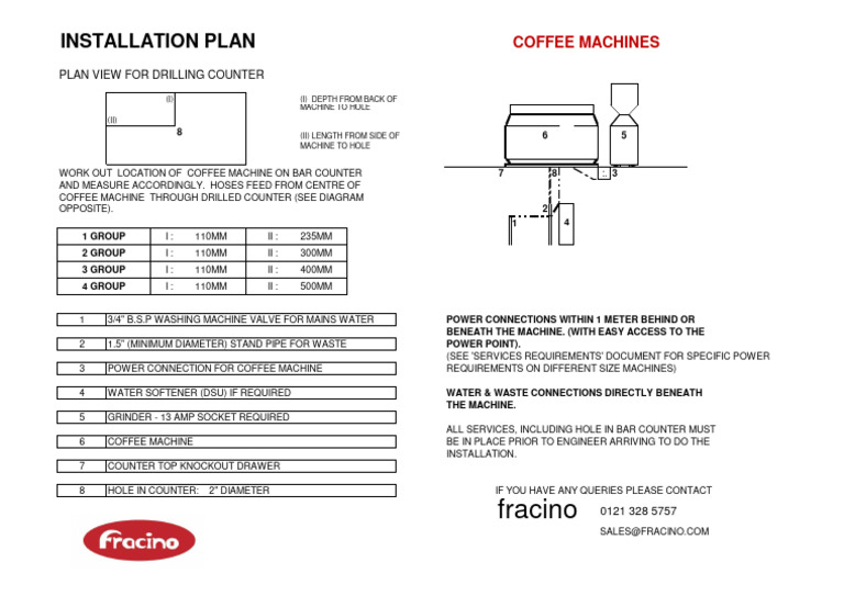 Coffee Machine Installation Guide | PDF | Tools | Industrial Processes