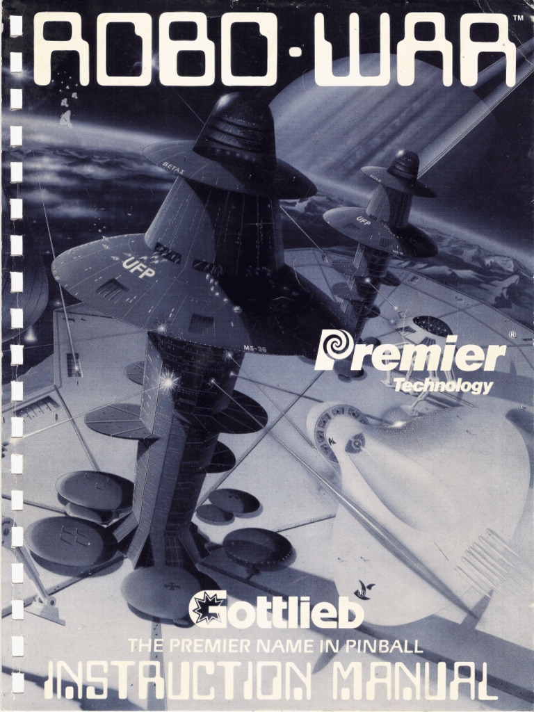 Pinball Robowar Gottlieb Instruction Manual 1 of 2 | PDF