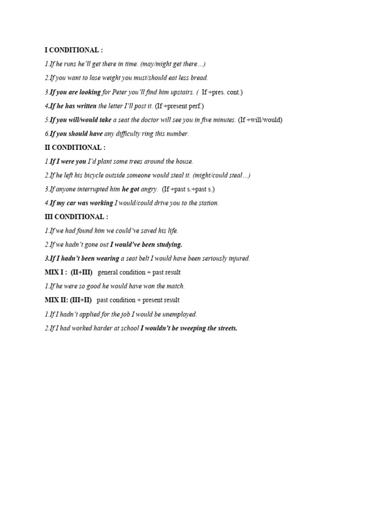 Conditional Alternatives | PDF