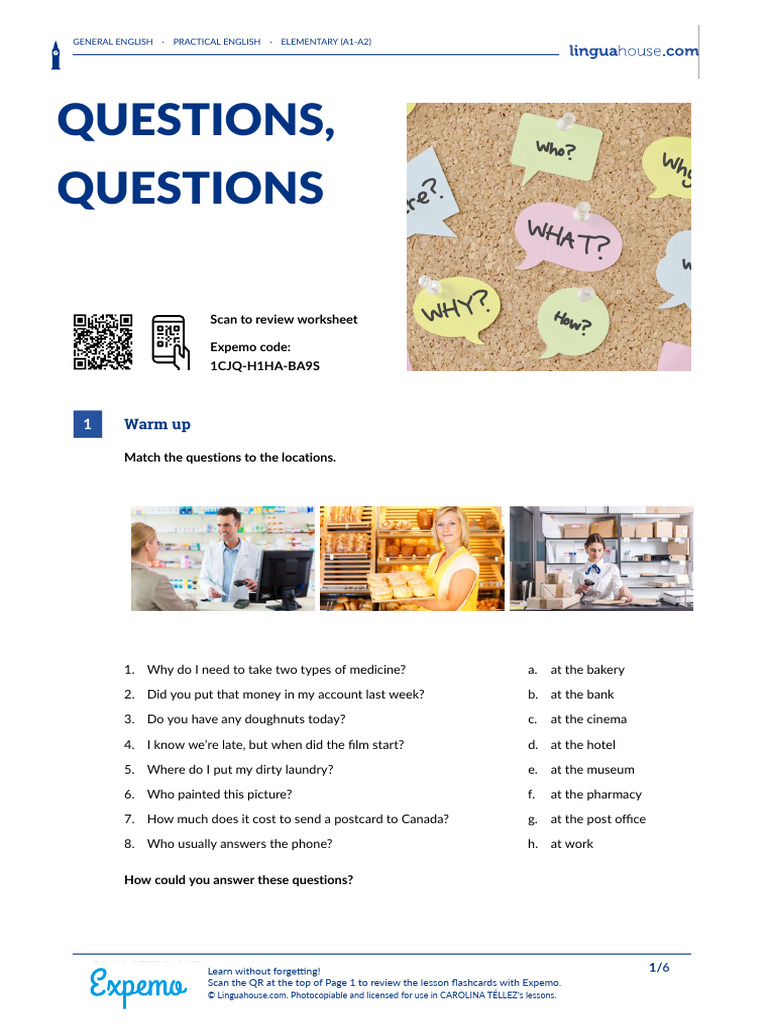 Questions Questions British English Teacher | PDF | Question | Language Mechanics