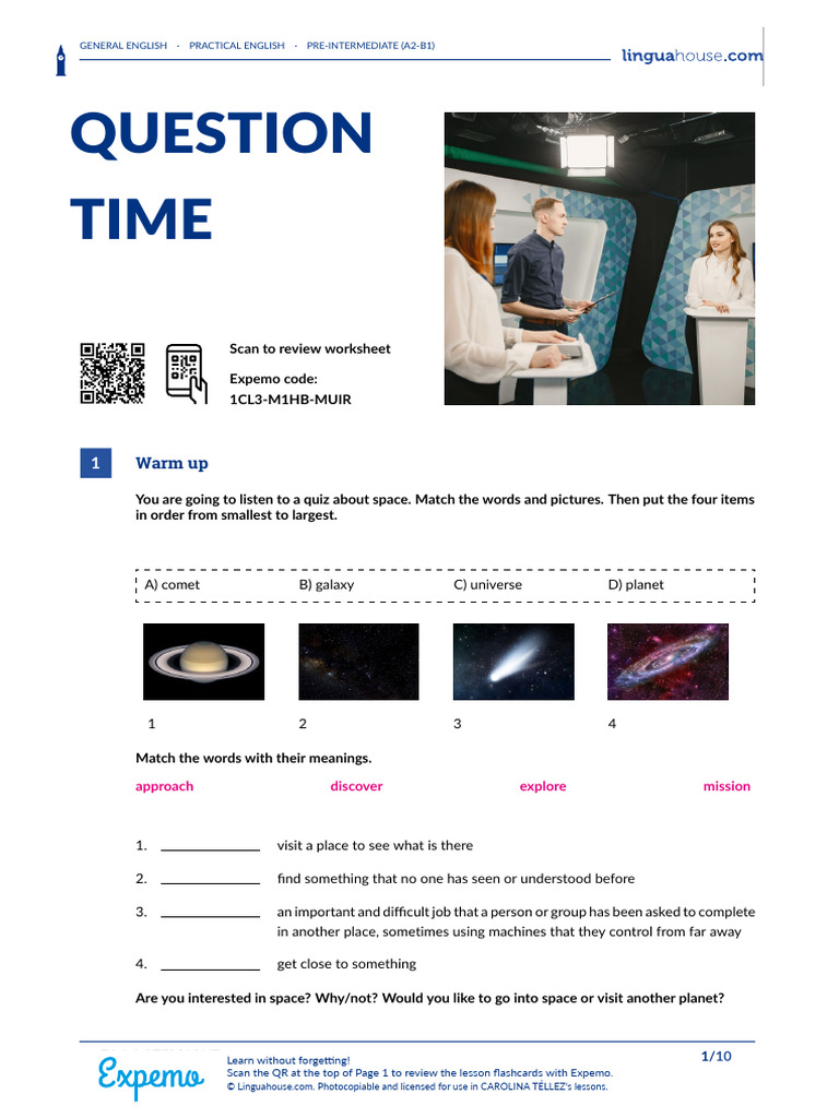 Question Time British English Teacher | PDF | Question | Verb