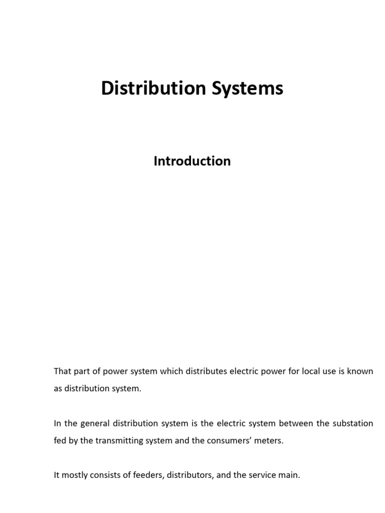 Electricty Distribution | PDF | Electric Power Distribution | Direct ...