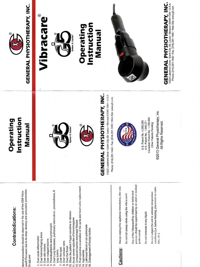 Manual Percutor G5 VIBRACARE | PDF