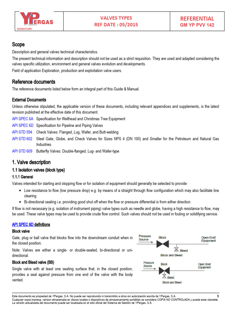 GM Yp PVV 142 Valves Types | PDF | Valve | Pipe (Fluid Conveyance)
