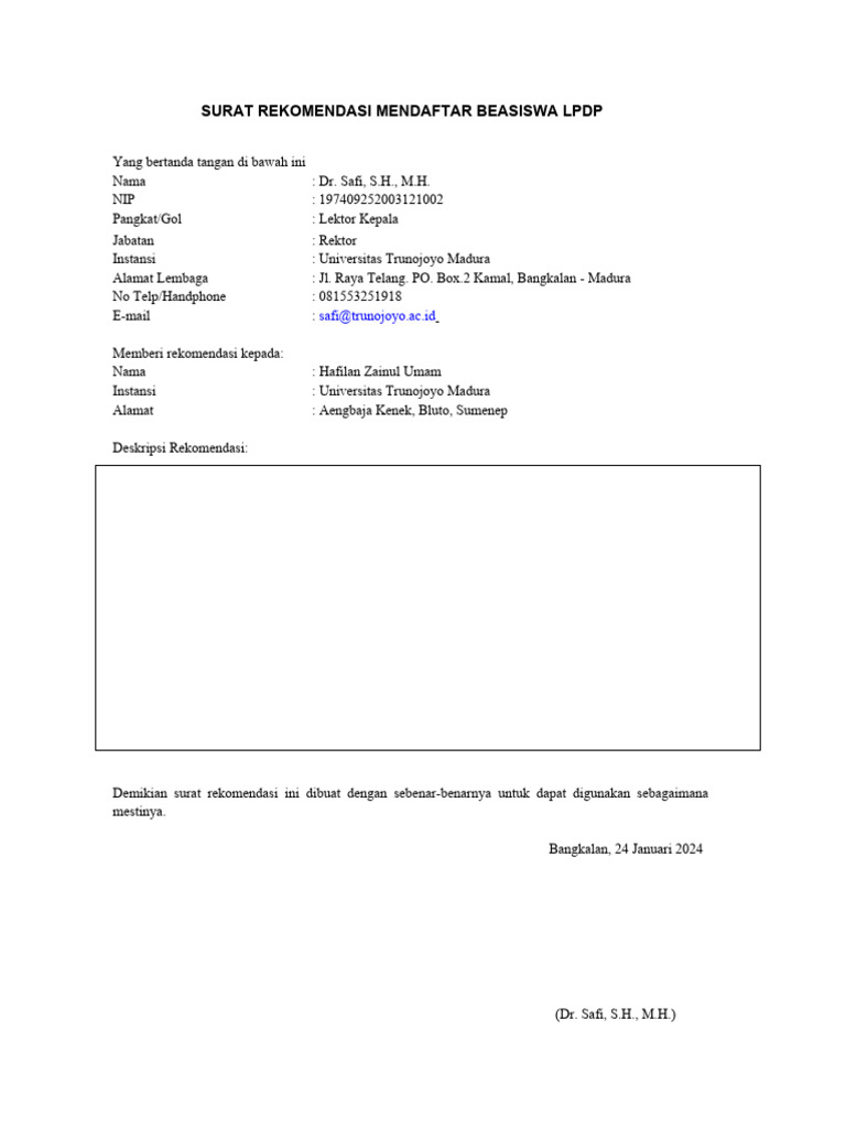 LPDP Rekomendasi | PDF