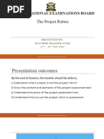 Uneb Projects Assessment - Uneb Guide 2024 | PDF | Learning | Creativity