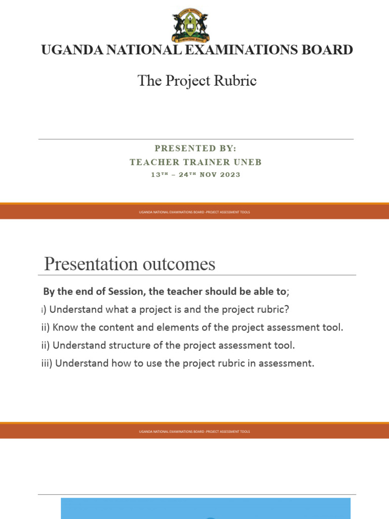 Uneb Project 1. 2023 Project | PDF | Learning | Rubric (Academic)