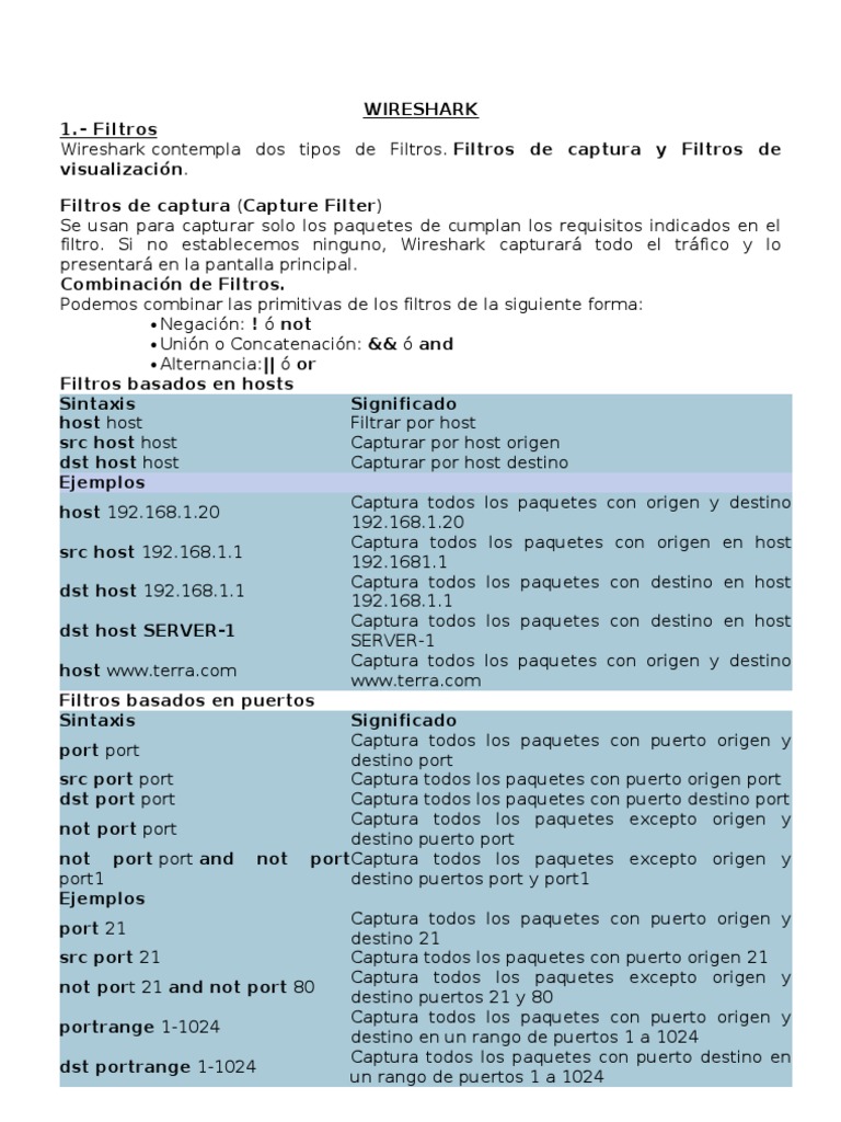 Manual Wireshark | PDF | Servidor web | Internet y web