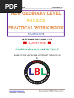 Senior Two Physics Notes (August 2021) | PDF | Lever | Machines