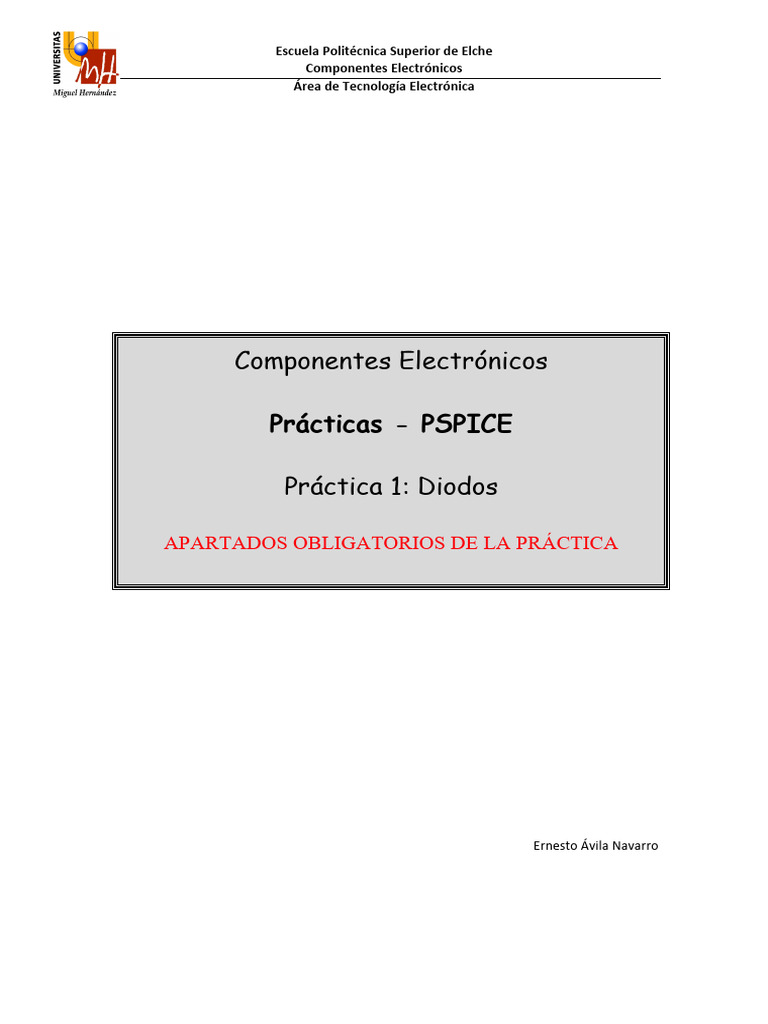 Practica 1 para Simular Documento Ing | PDF | Rectificador | Diodo
