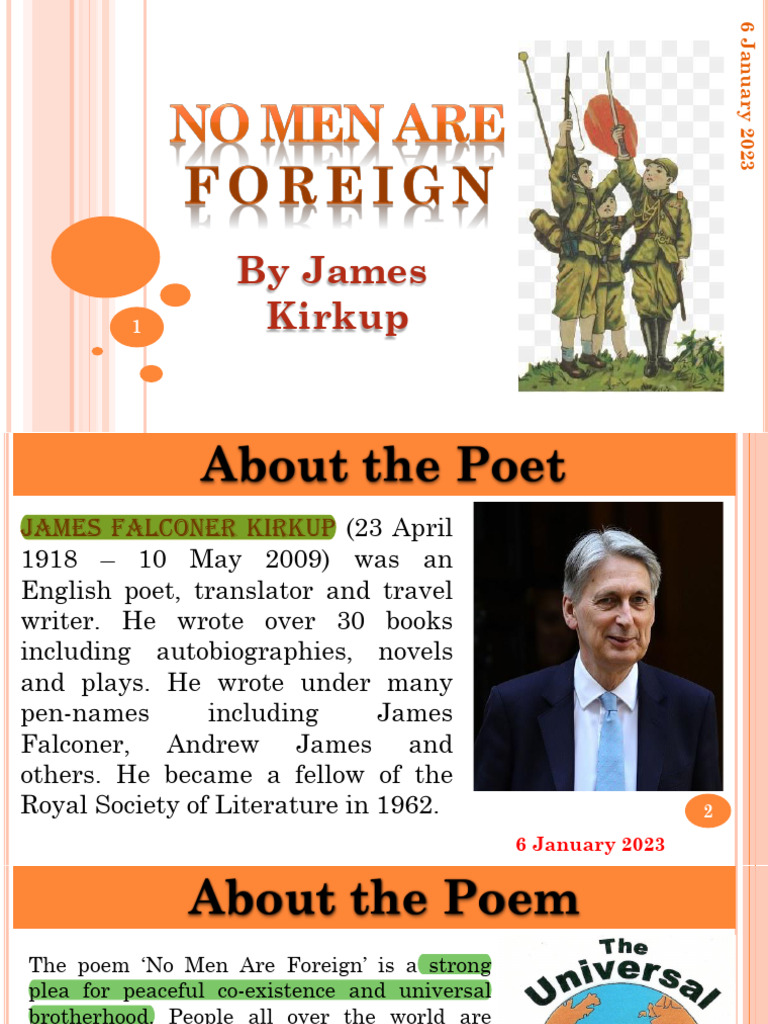 6b. No Men Are Foreign | Download Free PDF | Poetry