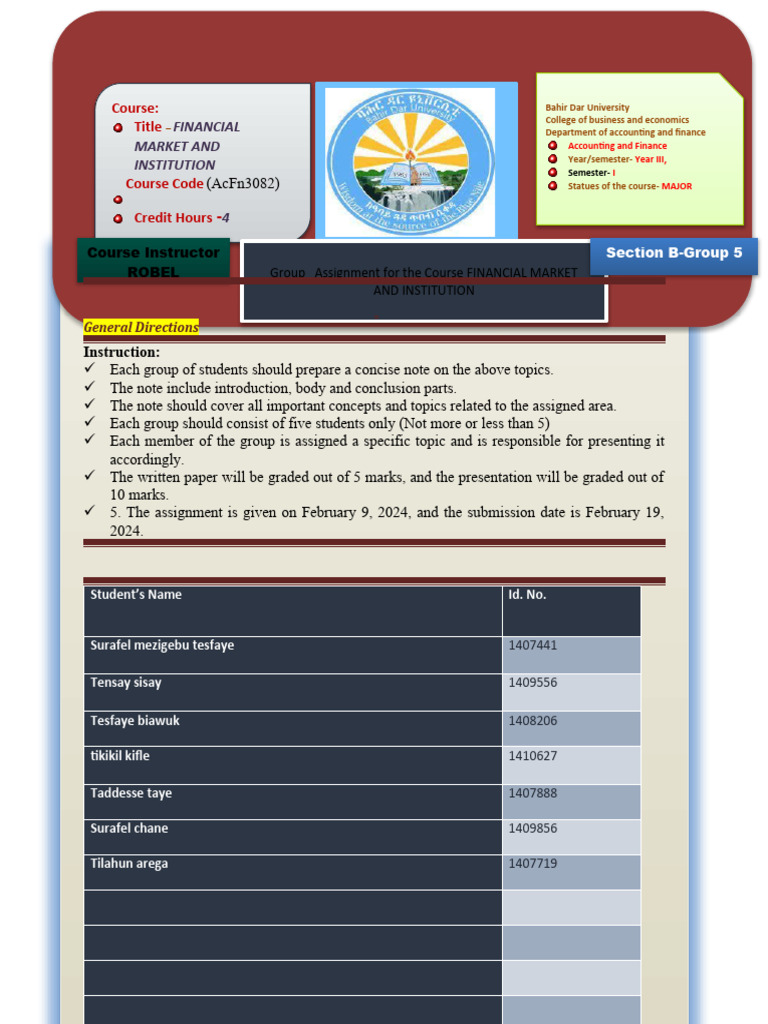 Acc & Fin. Section B, Group 3 | PDF | Stocks | Securities (Finance)