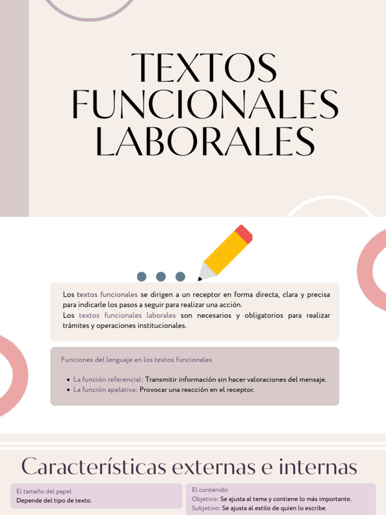 Textos Funcionales Laborales | PDF