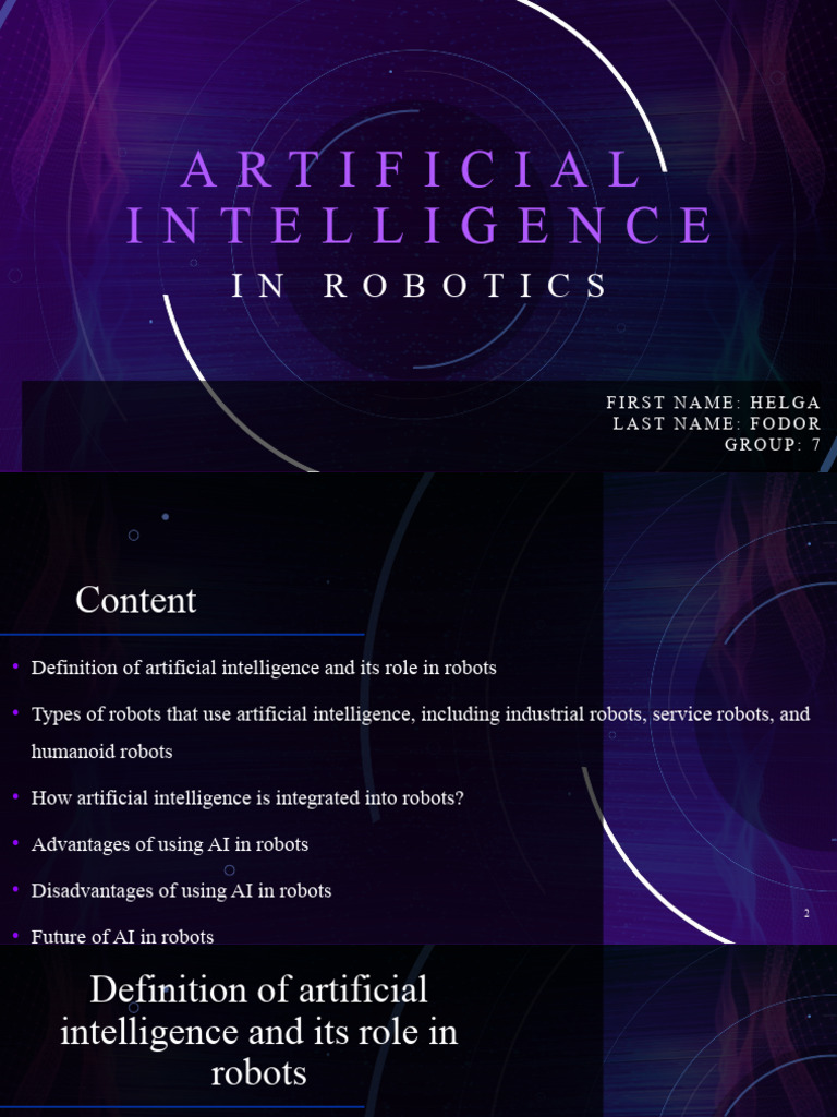 AI in Robotics | PDF | Robotics | Artificial Intelligence