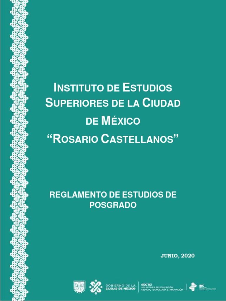 Reglamento de Estudios de Posgrado Reforma 11 de Febrero 2021 | PDF | Plan de estudios ...