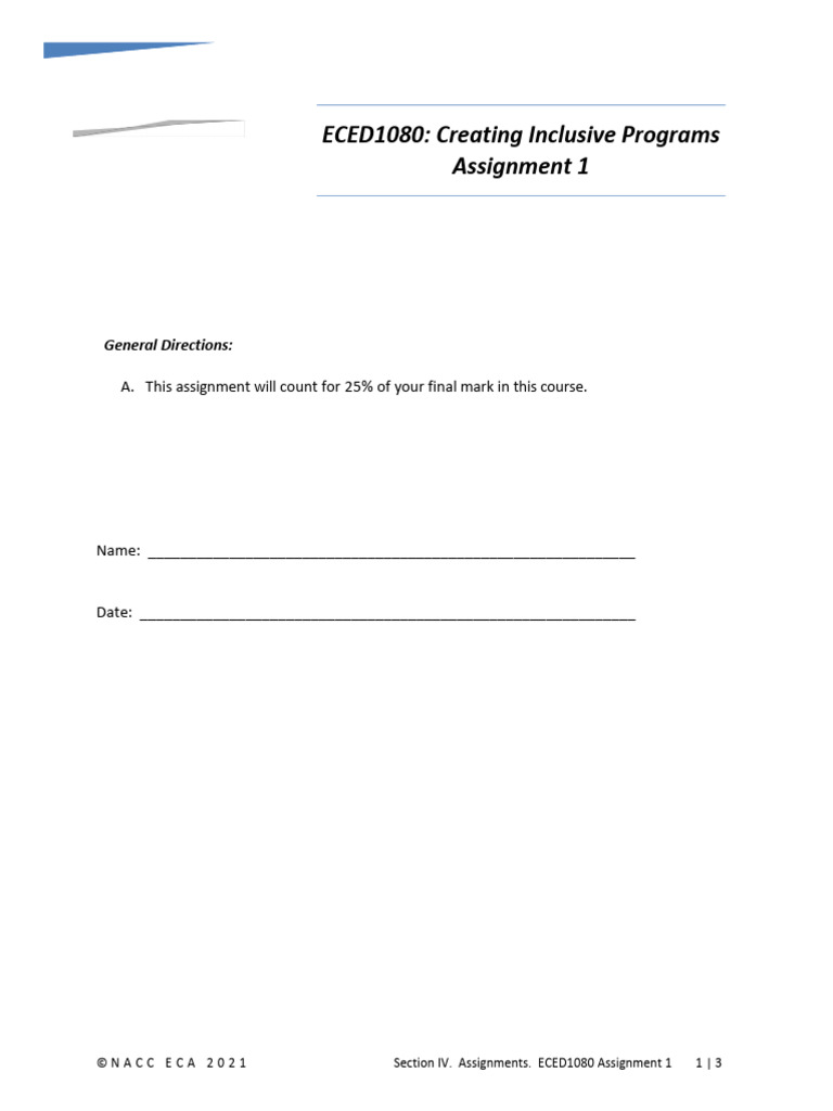 ECED1080 Assignment: Inclusive Storybooks | PDF | Child Development ...