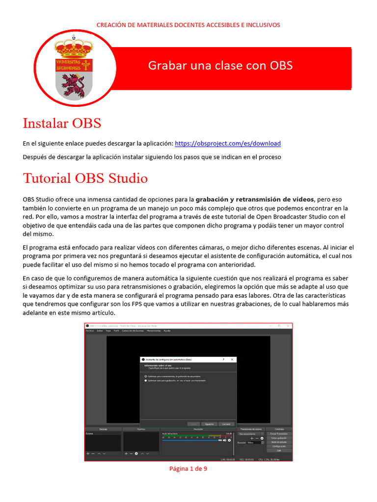 Tutorial Sobre OBS Studios | PDF | Streaming Media | Vídeo