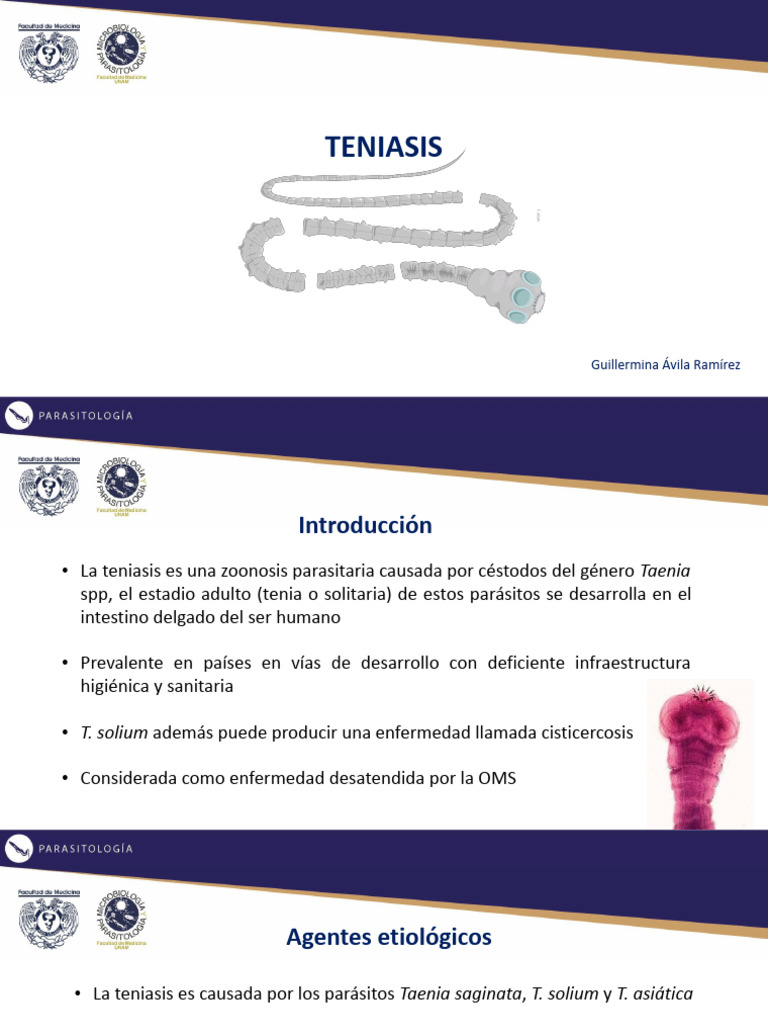 2.3 Teniasis | PDF | Animales y humanos | Medicina CLINICA