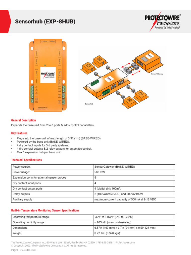 EXP-8HUB Sensor Expansion Module | PDF | Technology & Engineering