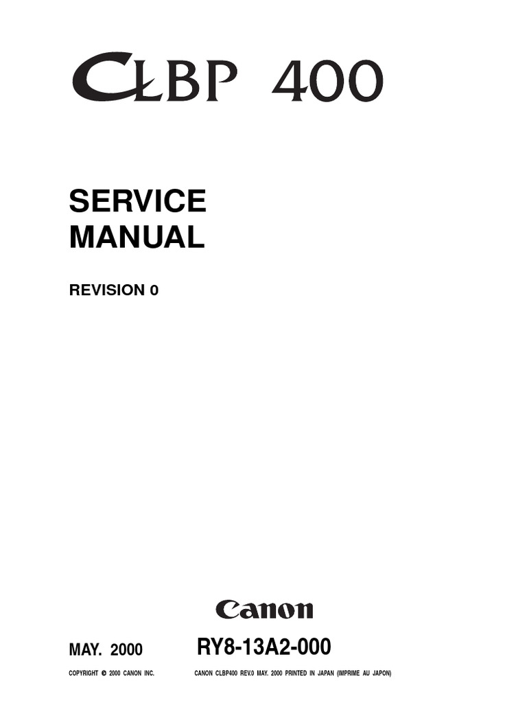 CLBP 400 SM | PDF | Printer (Computing) | Computer Engineering