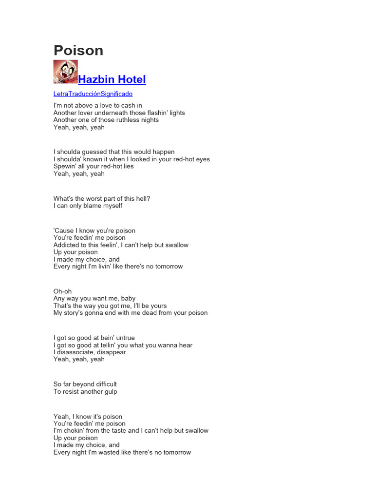 Poison | PDF