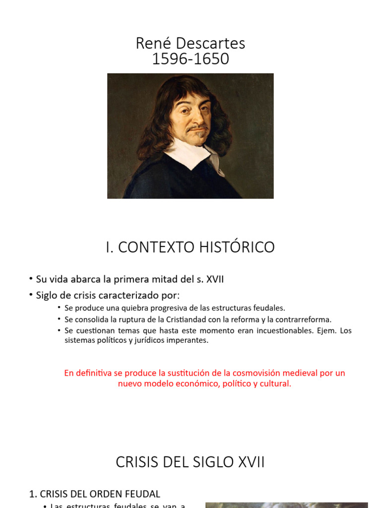 Presentación Descartes | PDF | René Descartes | Racionalismo
