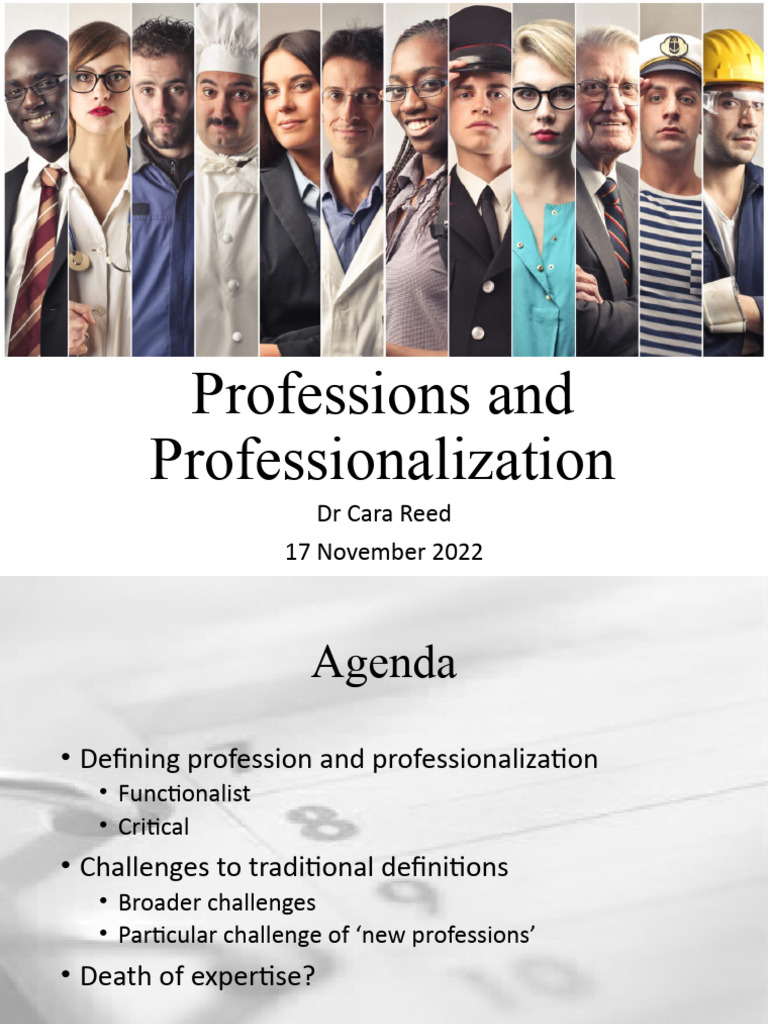 Profesions and Professionalization | PDF | Profession | Expert