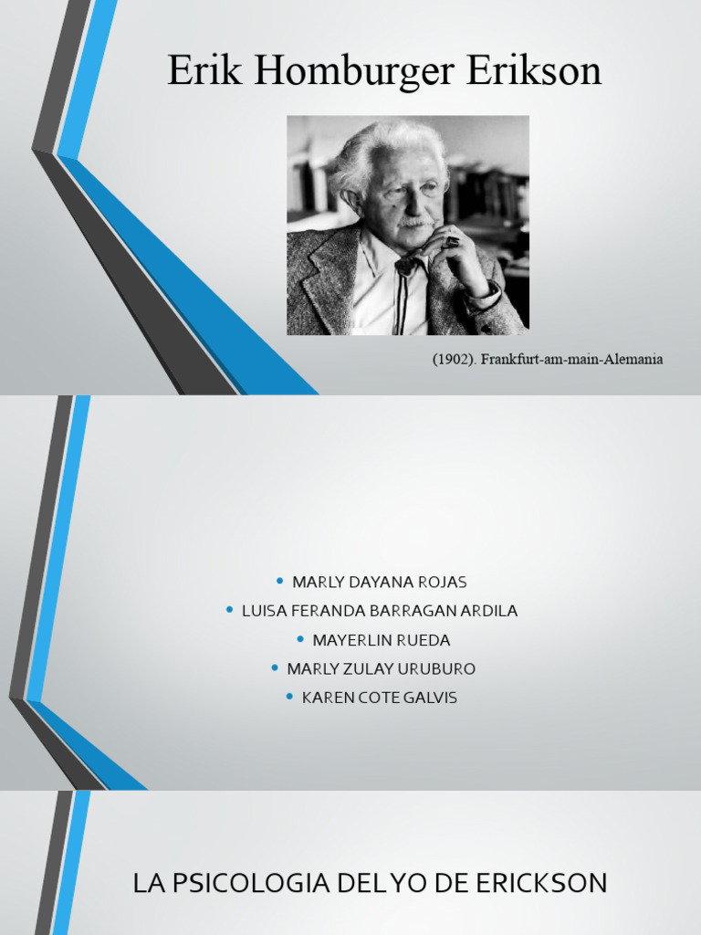 Diapositivas Psicologia Erickson | PDF | Adultos | Sicología