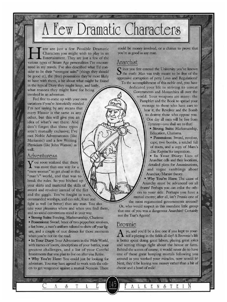 Dramatic Characters Core Book | PDF