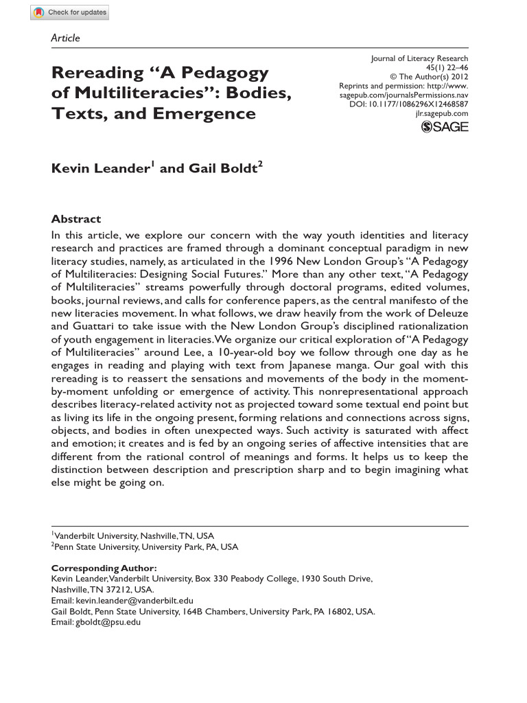 Leanderboldt | PDF | Cognition | Cognitive Science