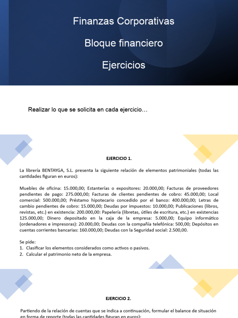 Clase5 r1-KPW0901-3-LACE403V-LACE403-a Ejercicios Parte 1 Finanzas Corporativas | Descargar ...