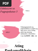 ESP 5 PPT Q3 W5 Day 1-5 - Nakapagpapakita NG Magagandang Halimbawa NG Pagiging Responsableng ...