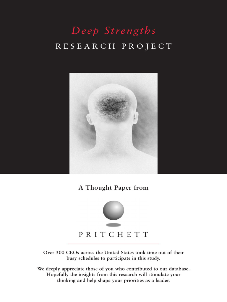 Deep Strengths Thought Paper 2017 | PDF | Thought | Psychology