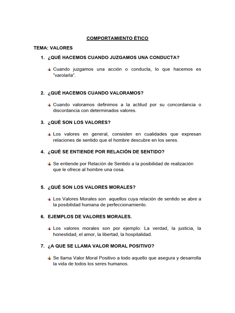 Comportamiento Etico | Descargar gratis PDF | Moralidad | Comportamiento
