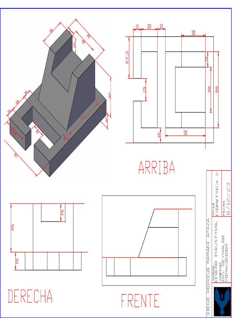 ISOMÉTRICA 2-Lamina 1 | PDF