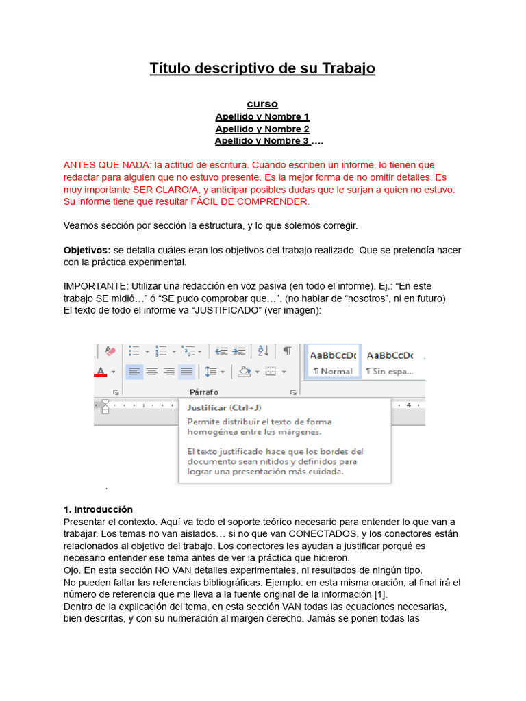 Guía para Redactar Informes Científicos | PDF