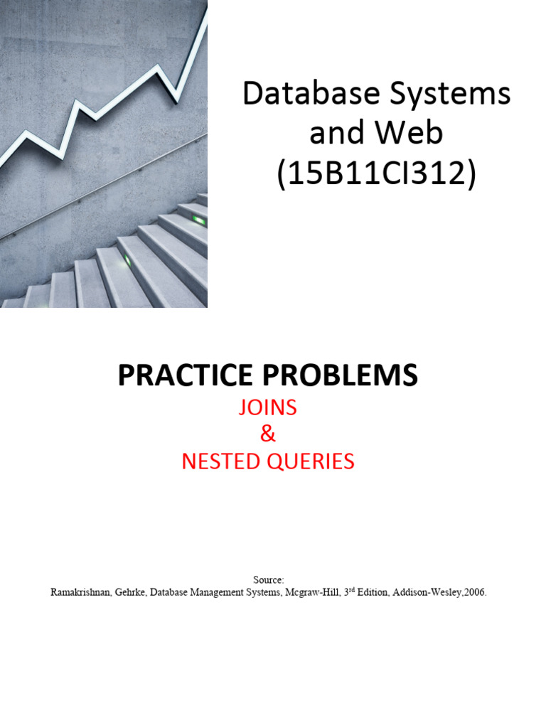 L 18 PRACTICE PROBLEMS Joins and Nested Queries | PDF | Transport | Aircraft