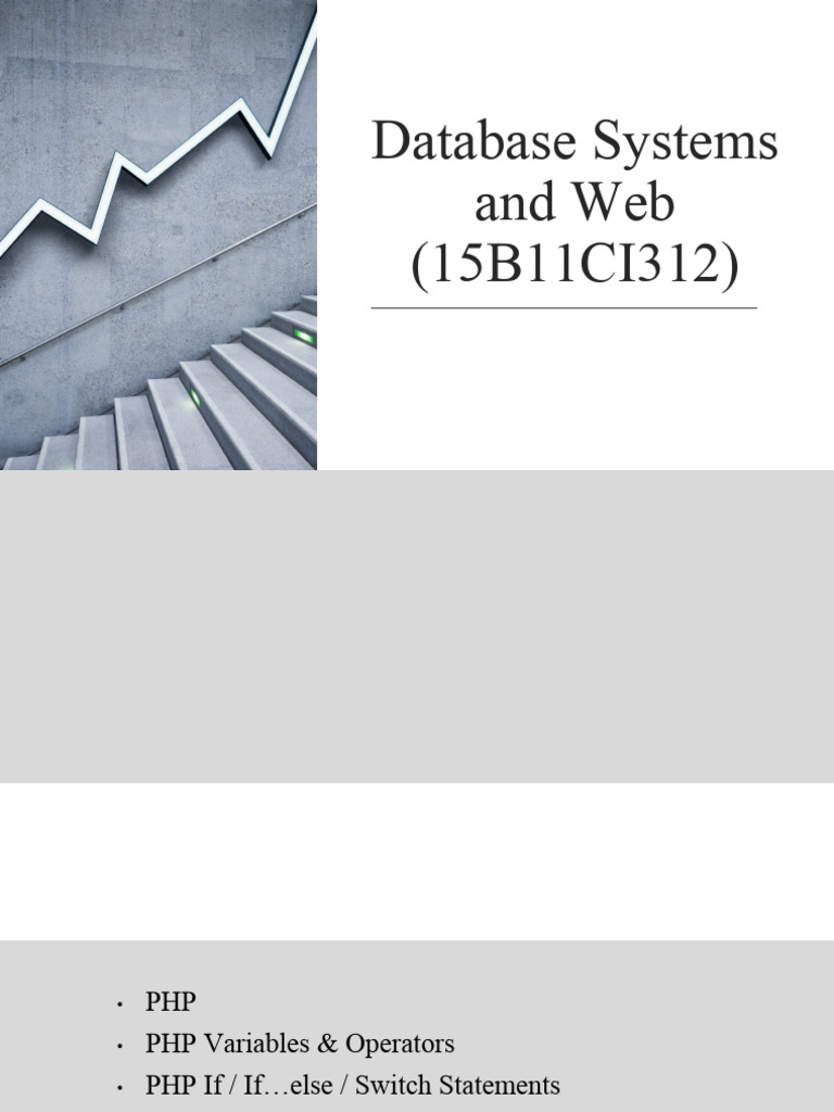 L 21 Introduction To PHP | PDF | Php | World Wide Web