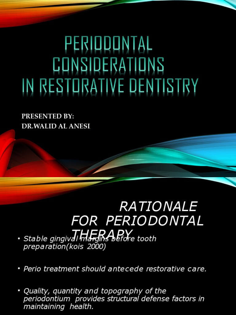 Periodontal Considerations in Restorative Dentistry Part 1+2 | Download ...