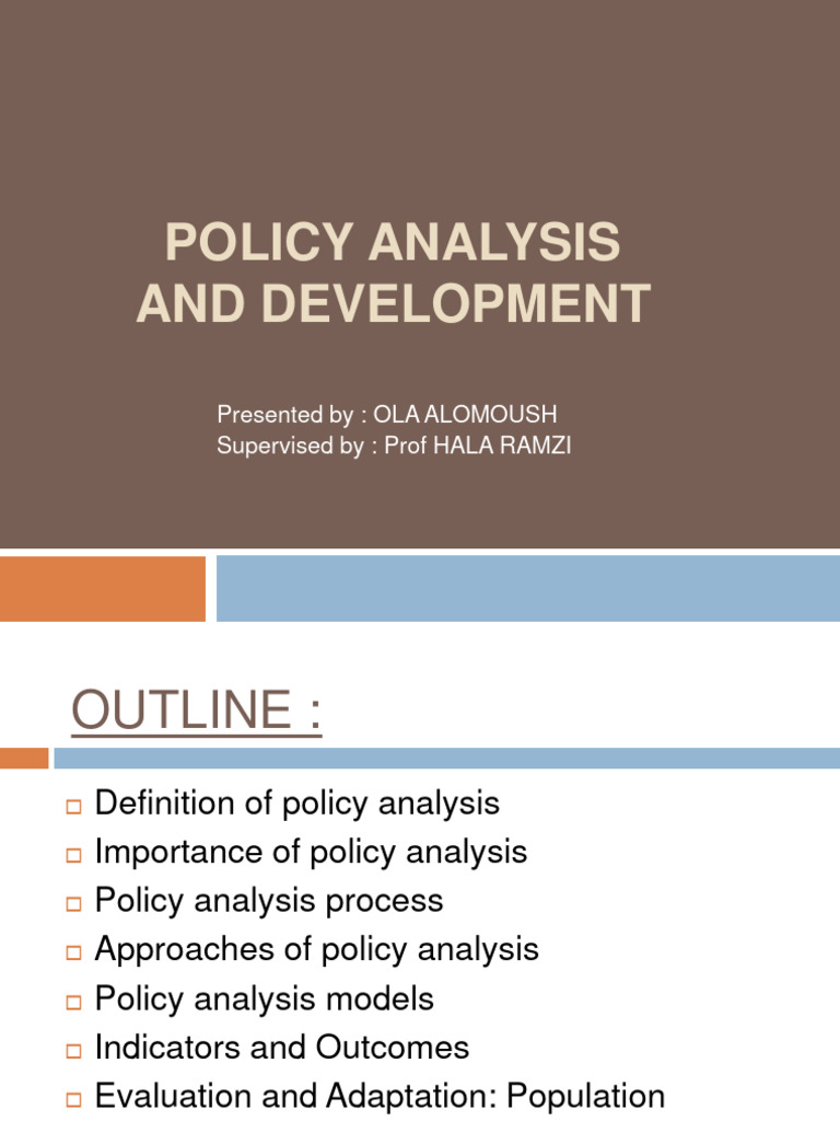10policyanalysis 211028063453 | PDF | Policy Analysis | Policy