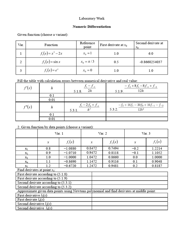 Numerical Differentiation and Integration 2022 | PDF | Integral ... Numerical Differentiation and Integration 2022 | PDF | Integral ...